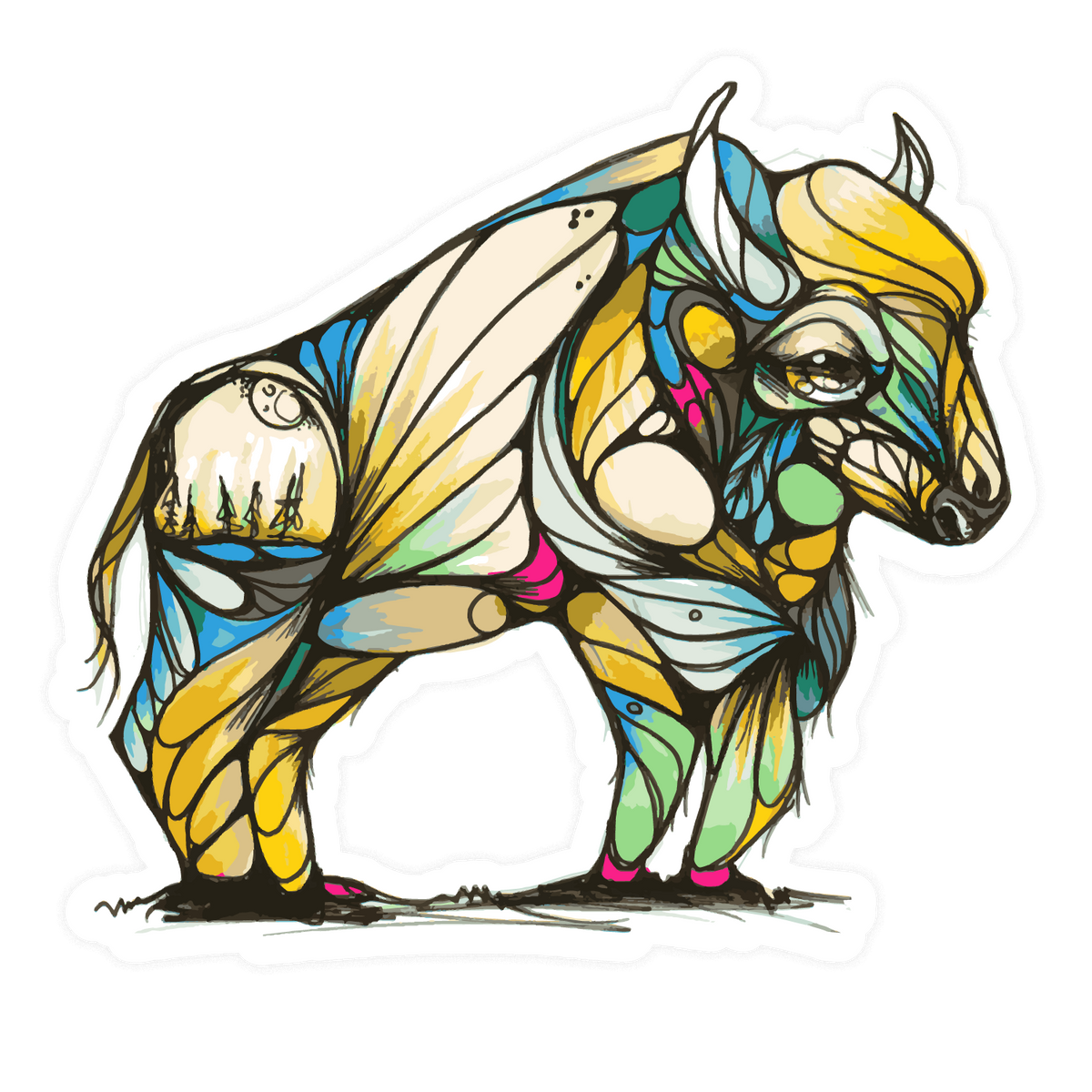 Buffalo Sticker – Urban Art Collective