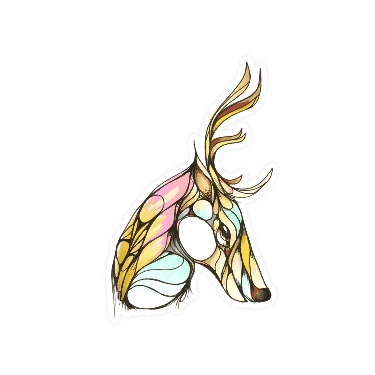 Deer Sticker | Urban Art Collective