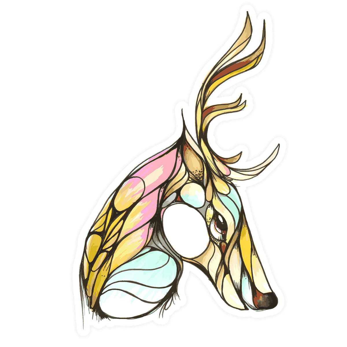 Deer Sticker – Urban Art Collective