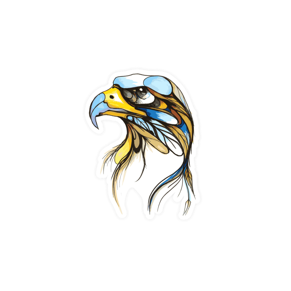 Hawk Sticker | Urban Art Collective