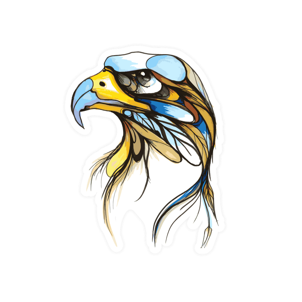 Hawk Sticker | Urban Art Collective