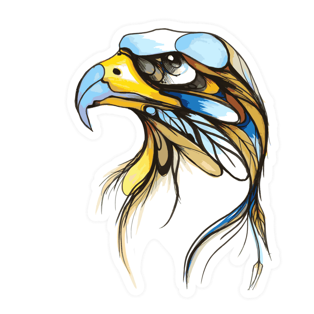 Hawk Sticker – Urban Art Collective