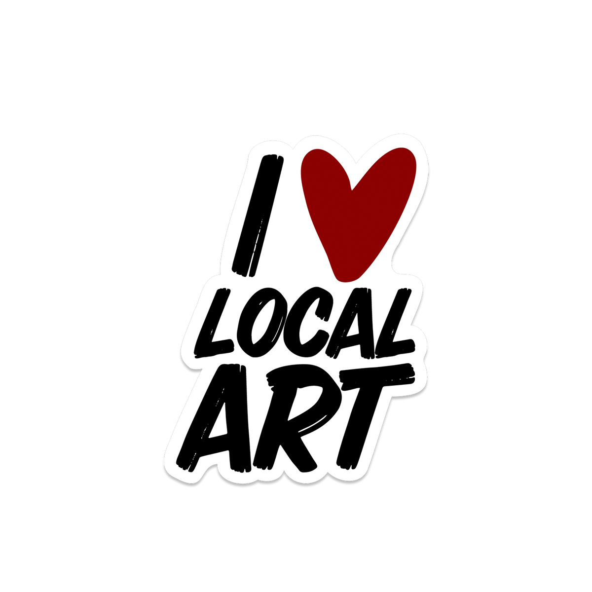 I Love Local Art Sticker – Urban Art Collective