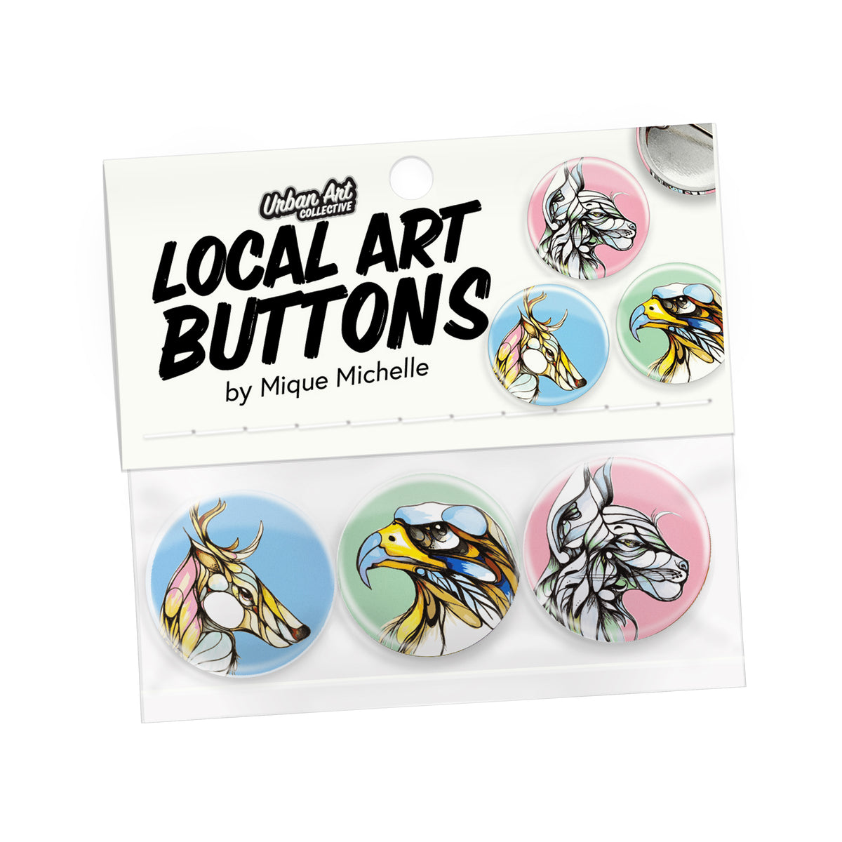 Mique Michelle Button Pack 1 – Urban Art Collective