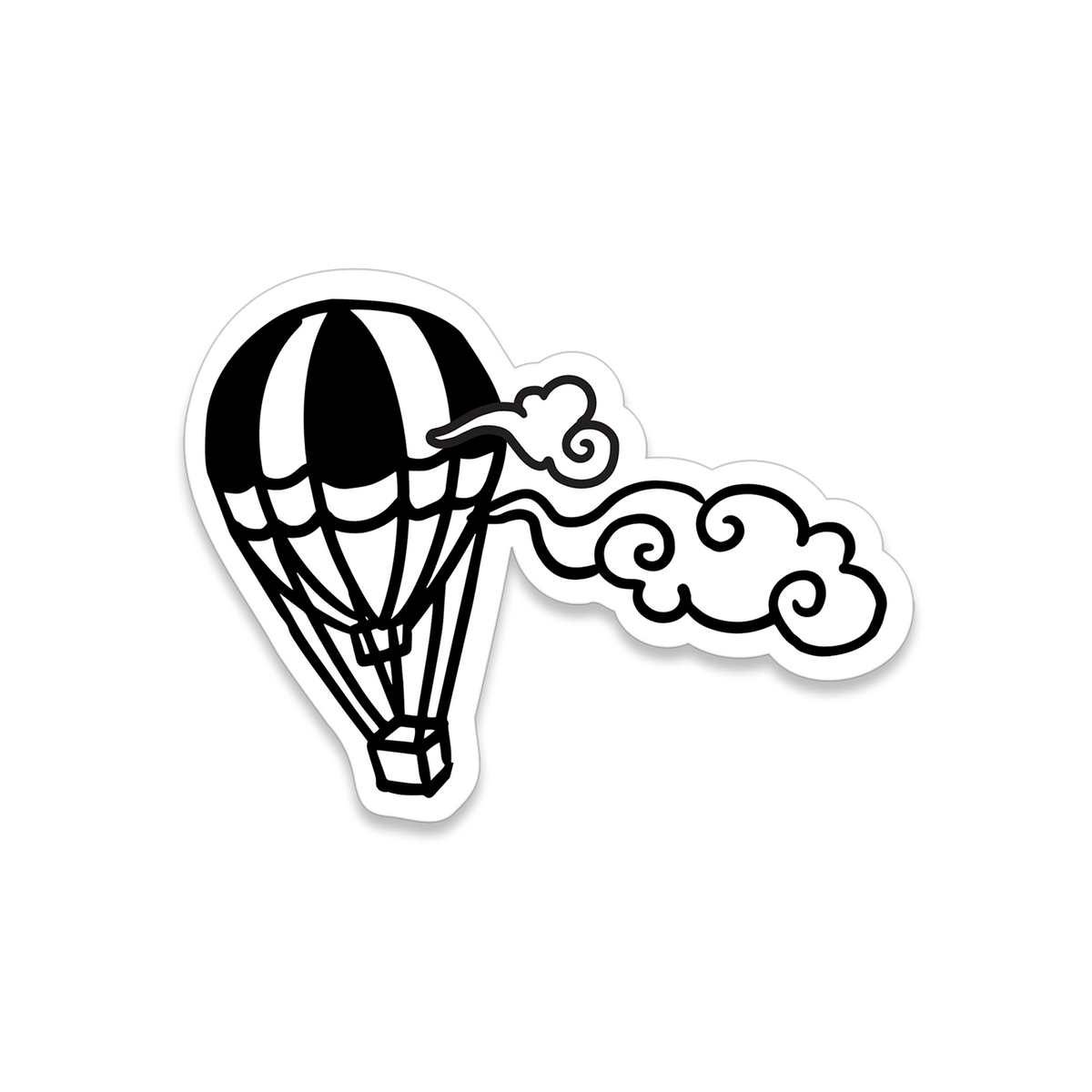 Hot Air Balloon Sticker by Falldown – Urban Art Collective